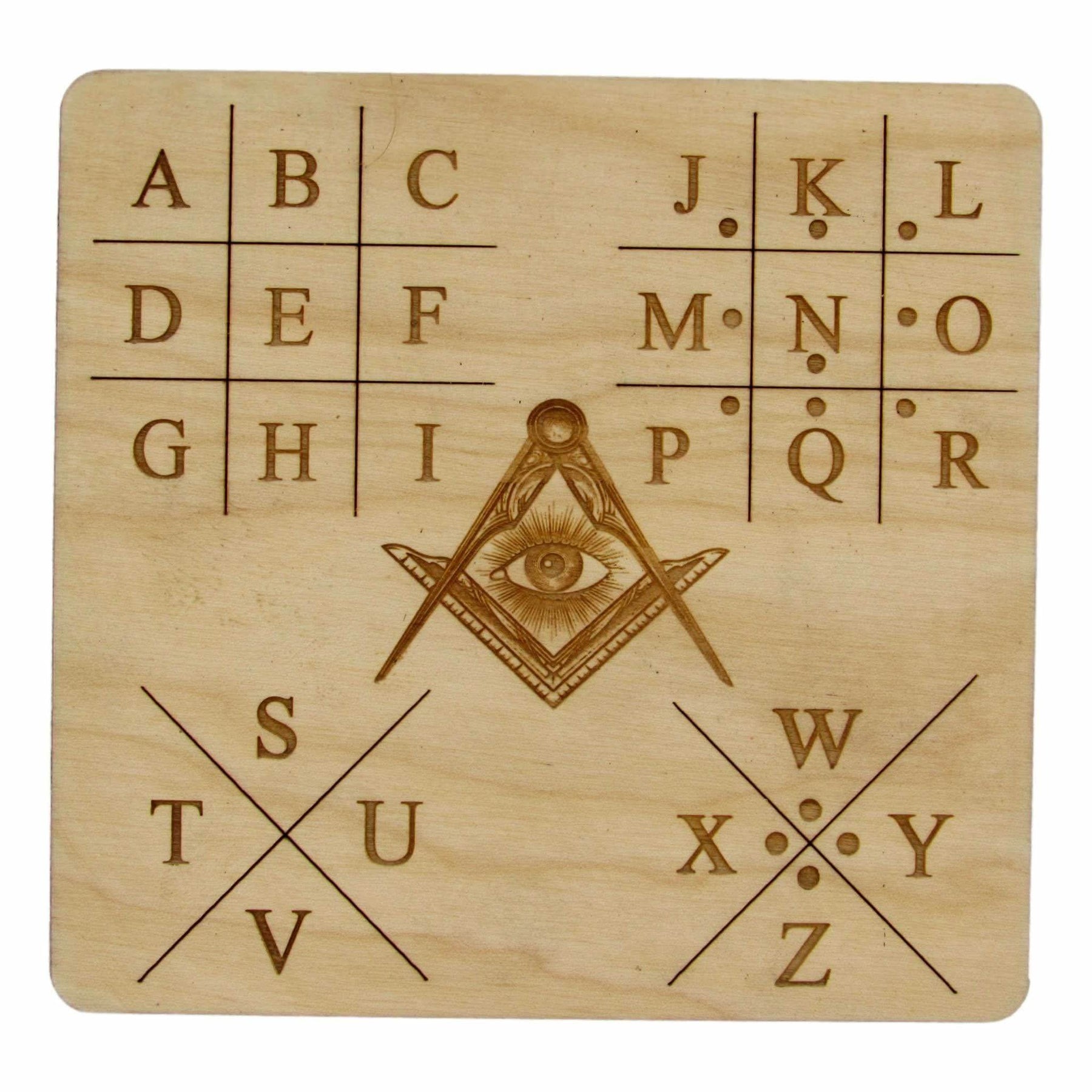 Masonic Cipher Key Escape Room Prop – Creative Escape Rooms