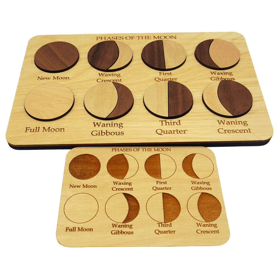 Phases of the Moon Puzzle - Montessori Puzzle For Kids – Creative ...