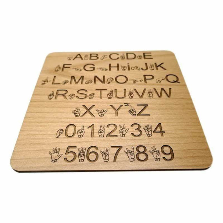 Sign Language Board - ASL Educational Learning Board - Montessori ...