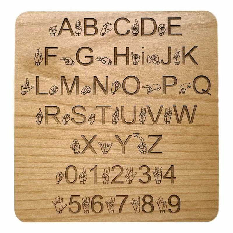 Sign Language Board - ASL Educational Learning Board - Montessori ...