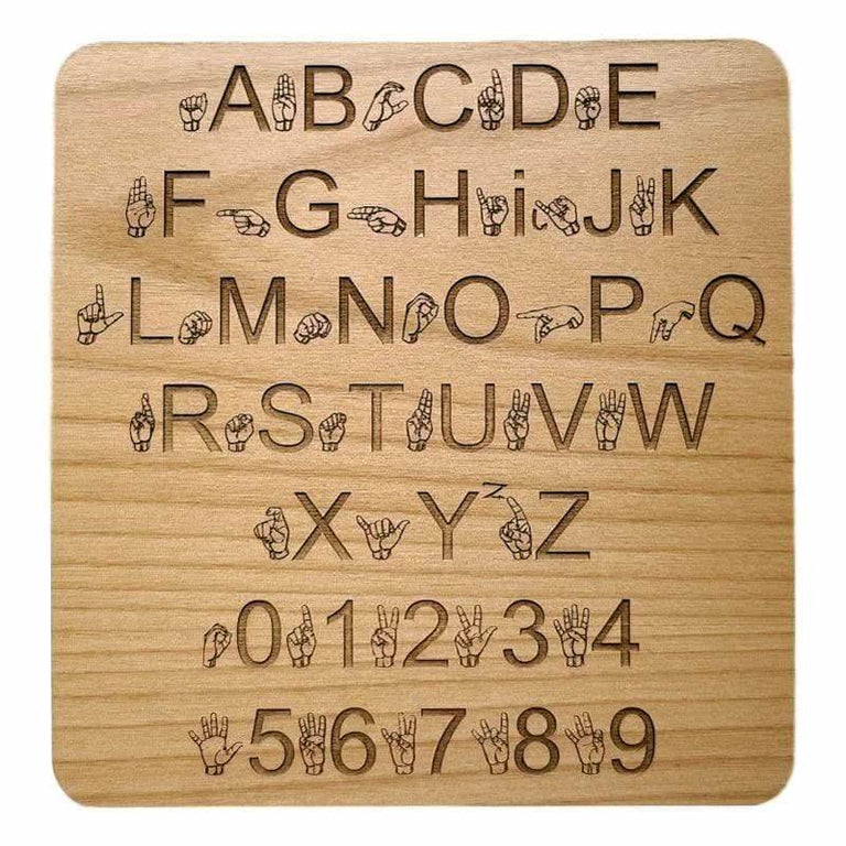 Sign Language Board - ASL Educational Learning Board - Montessori ...