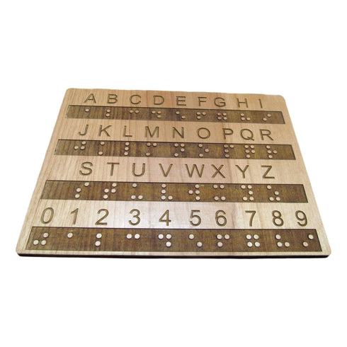 Tactile Braille Alphabet and Number Board with Raised Dots – Creative ...