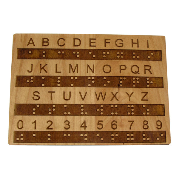 Braille Alphabet And Number Learning Board - Educational Aide For Teac ...